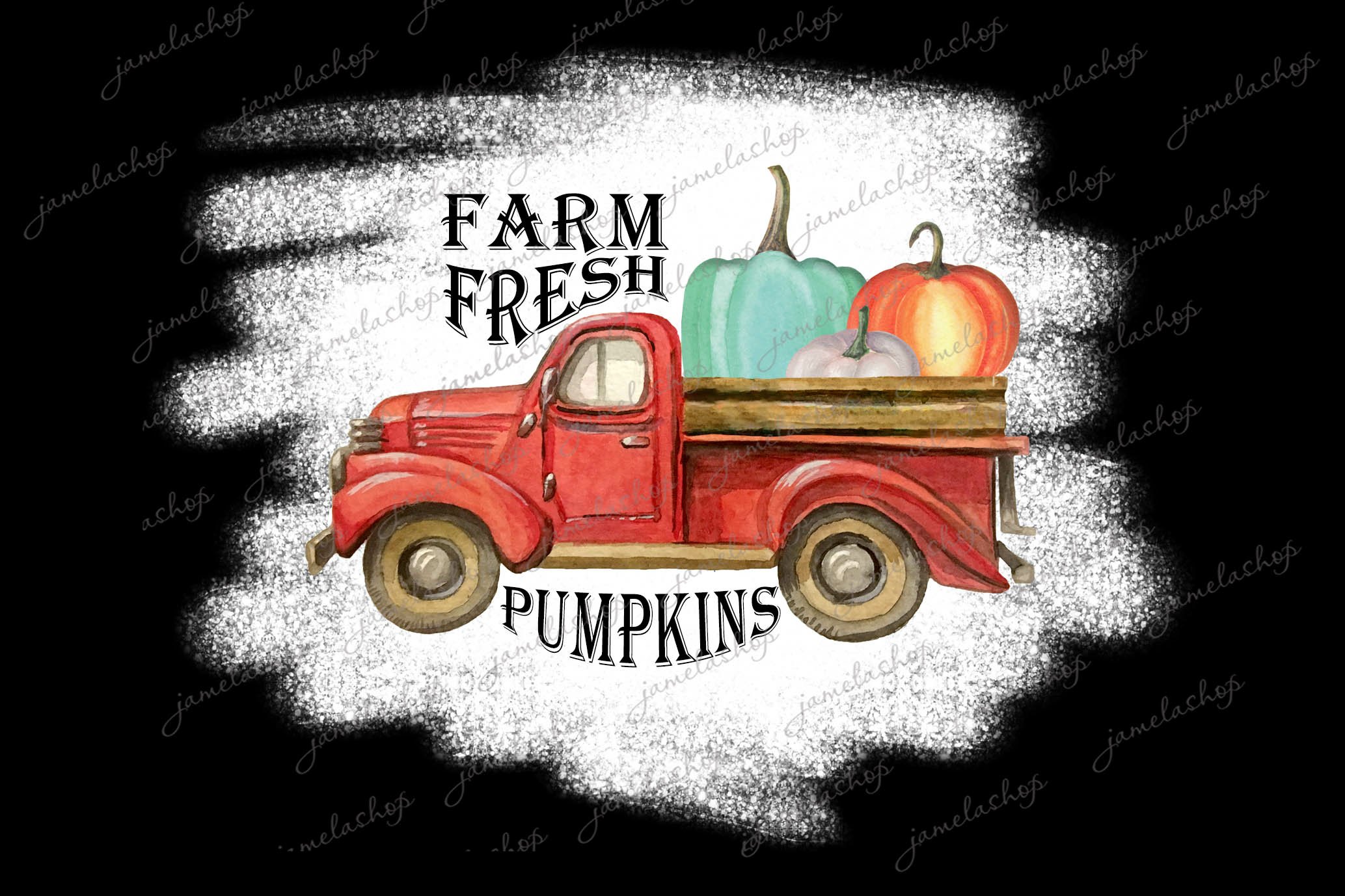 Farm fresh pumpkins truck PNG clipart for (1588093)