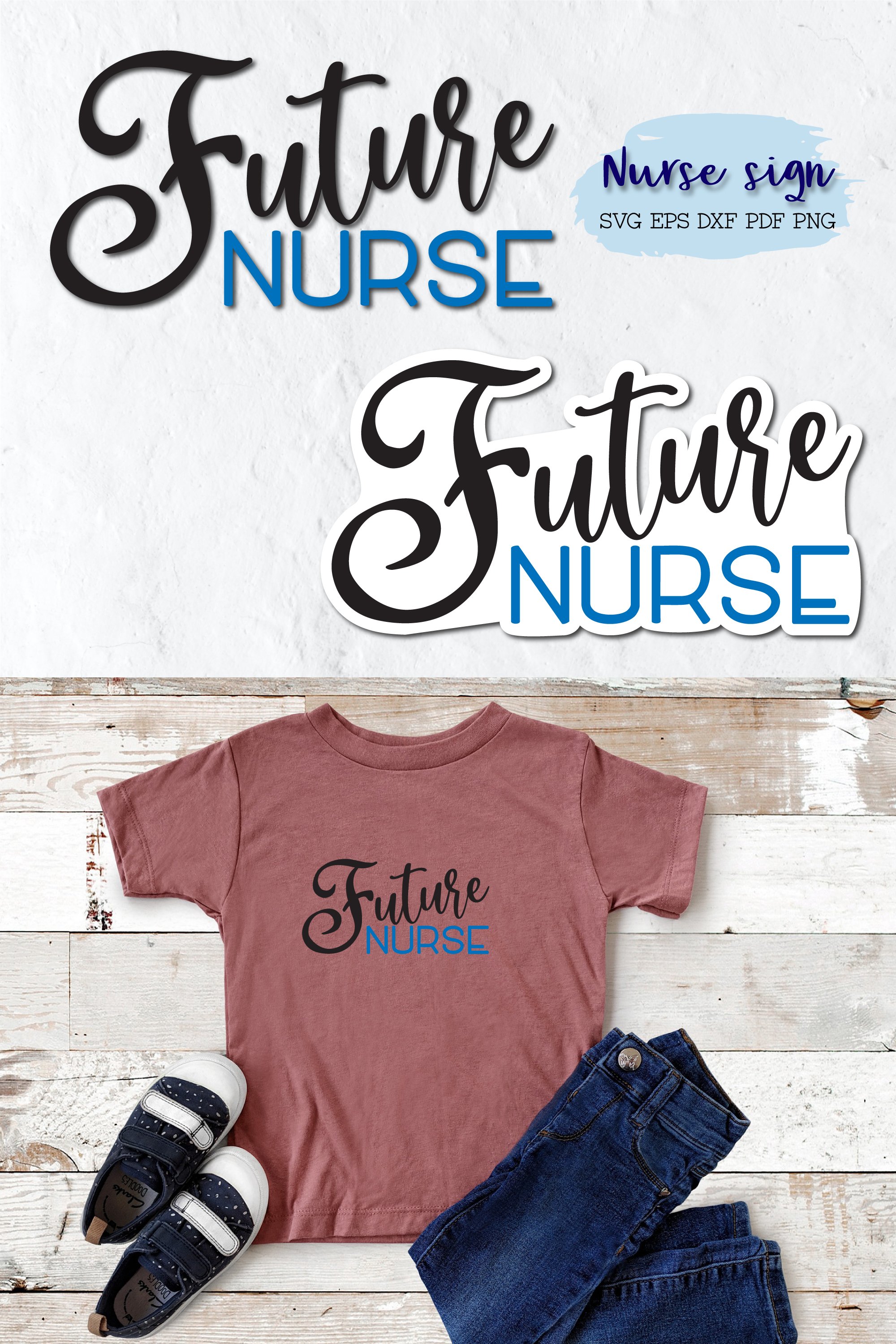 Future Nurse SVG and Sticker PNG
