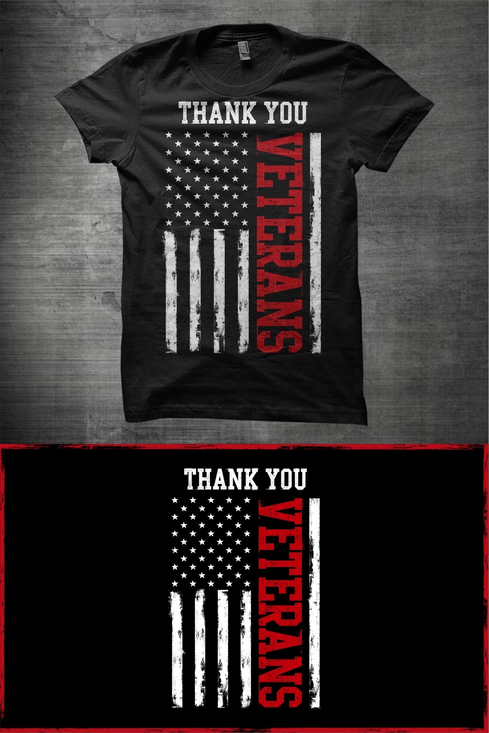 Thank You Veteran - American Flag Themes