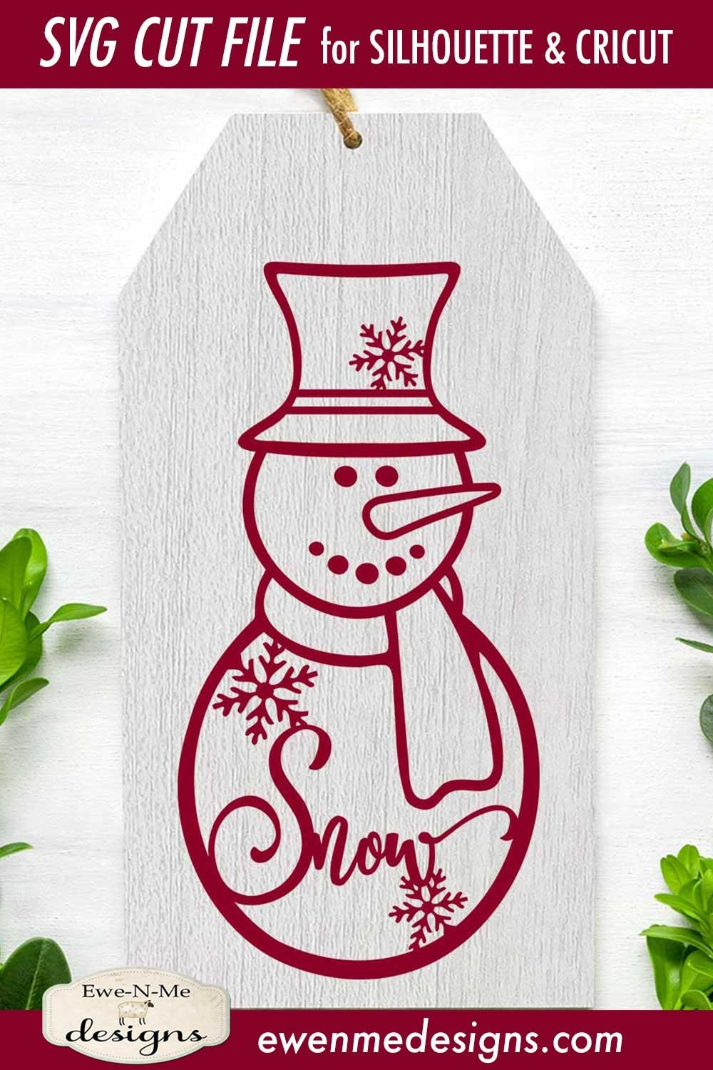 Snowman | Snow | Snowflakes | SVG DXF