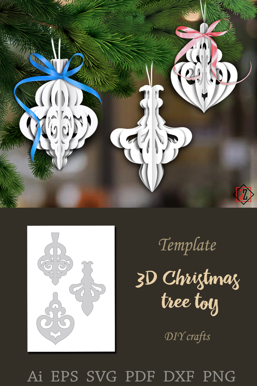 3D Christmas tree toys / DIY crafts