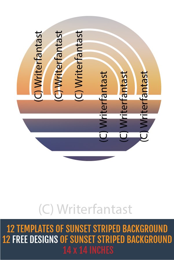 Vintage Sunset Templates. BONUS: Vintage Sunset Designs