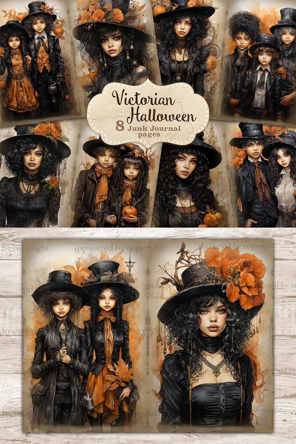 Halloween Journaling Pages | Victorian Scrapbook