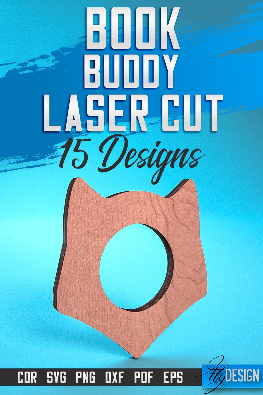 Book Buddy SVG | Laser Cut Design (2619766)
