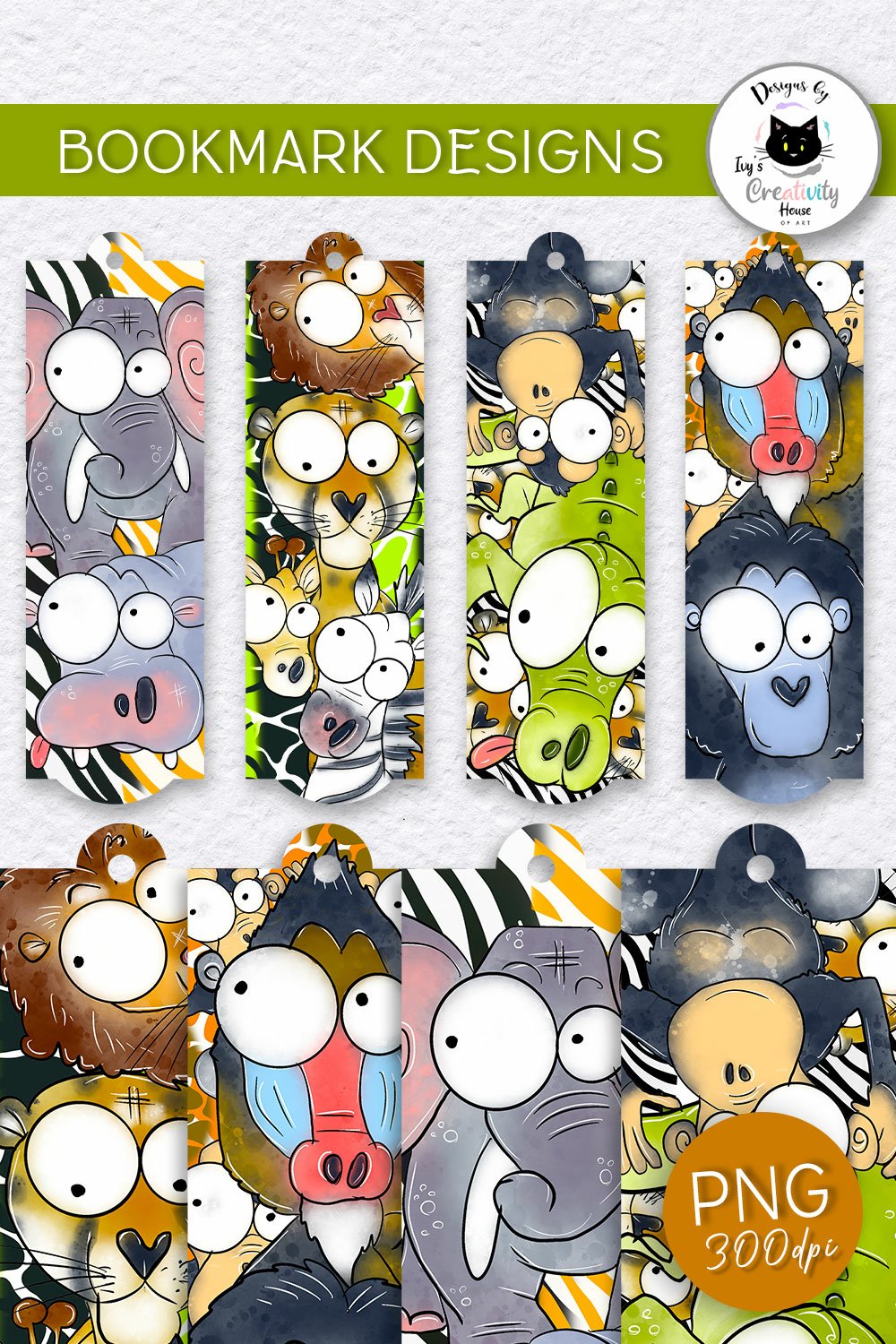 Safari Animal Bookmarks | Funny Animal Bookmark Designs