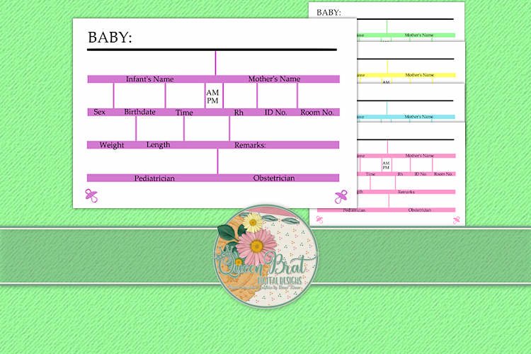 It's A Baby Crib Cards