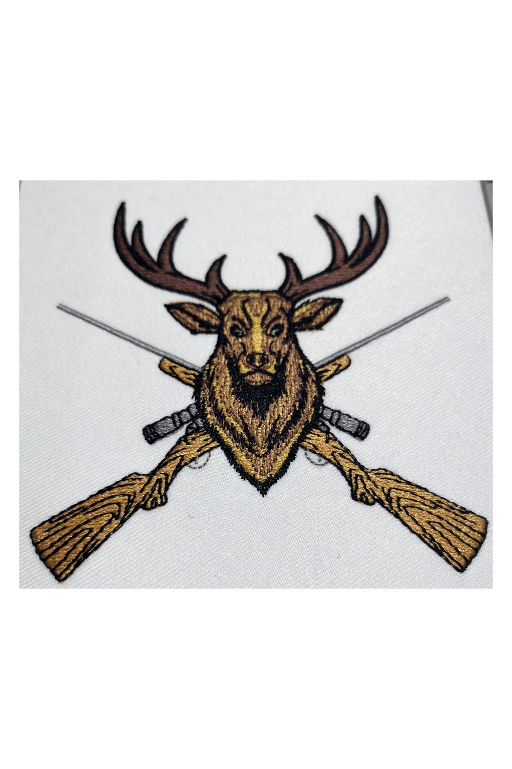 Deer head embroidery file