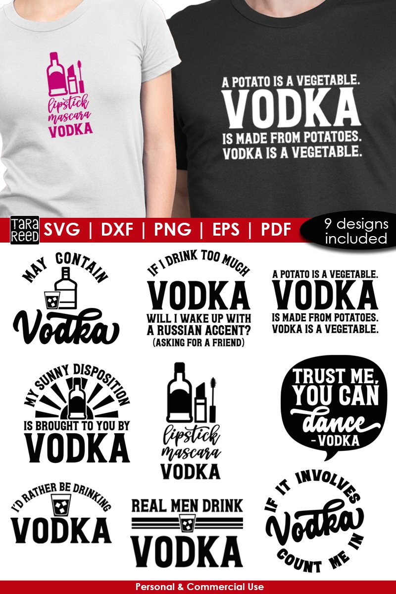 Vodka - SVG and Cut Files for Crafters