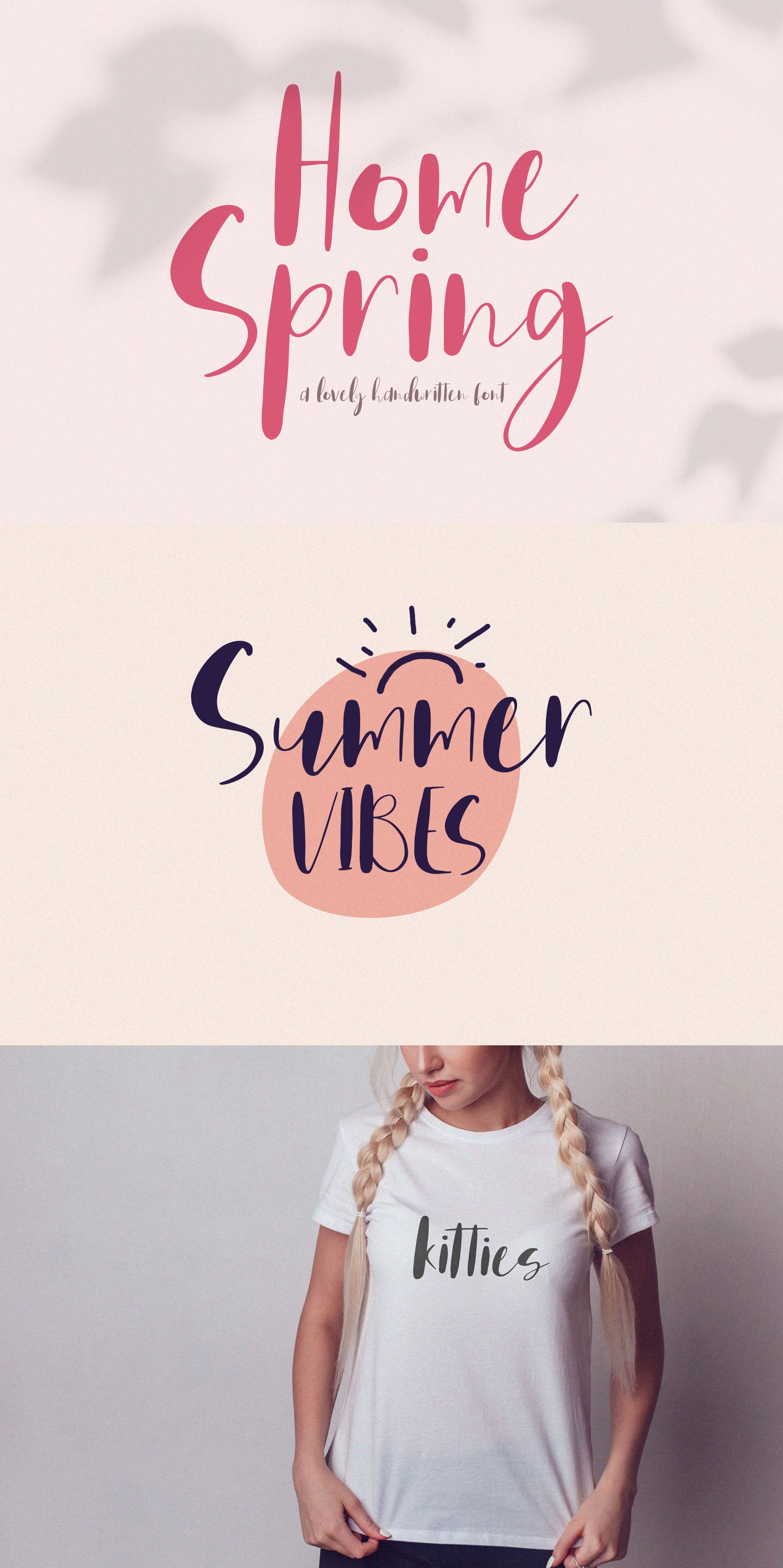 Home Spring // Handwritten Font
