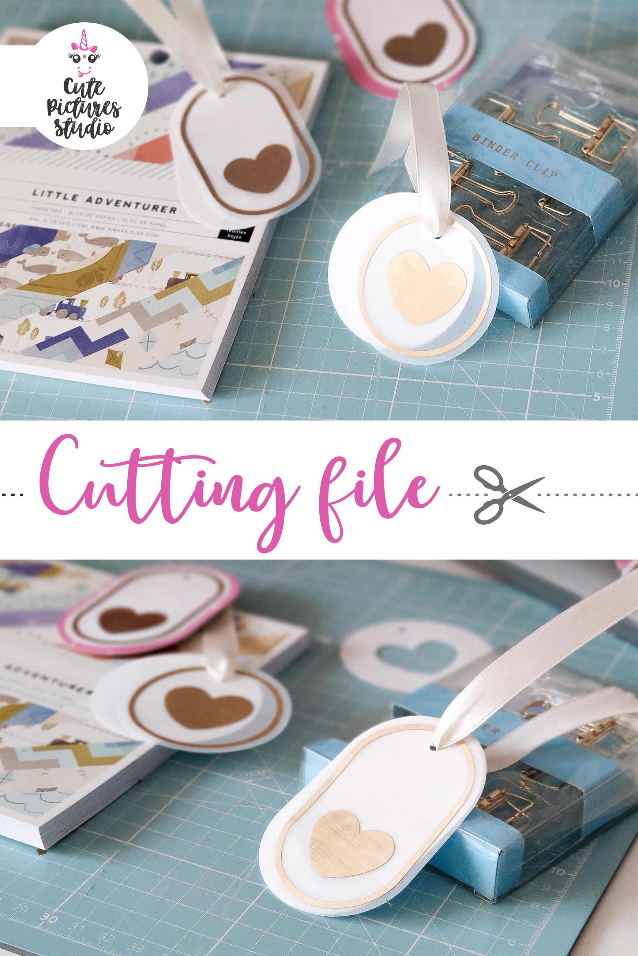 Cute tags for packaging SVG, Heart tag svg, Gift label svg