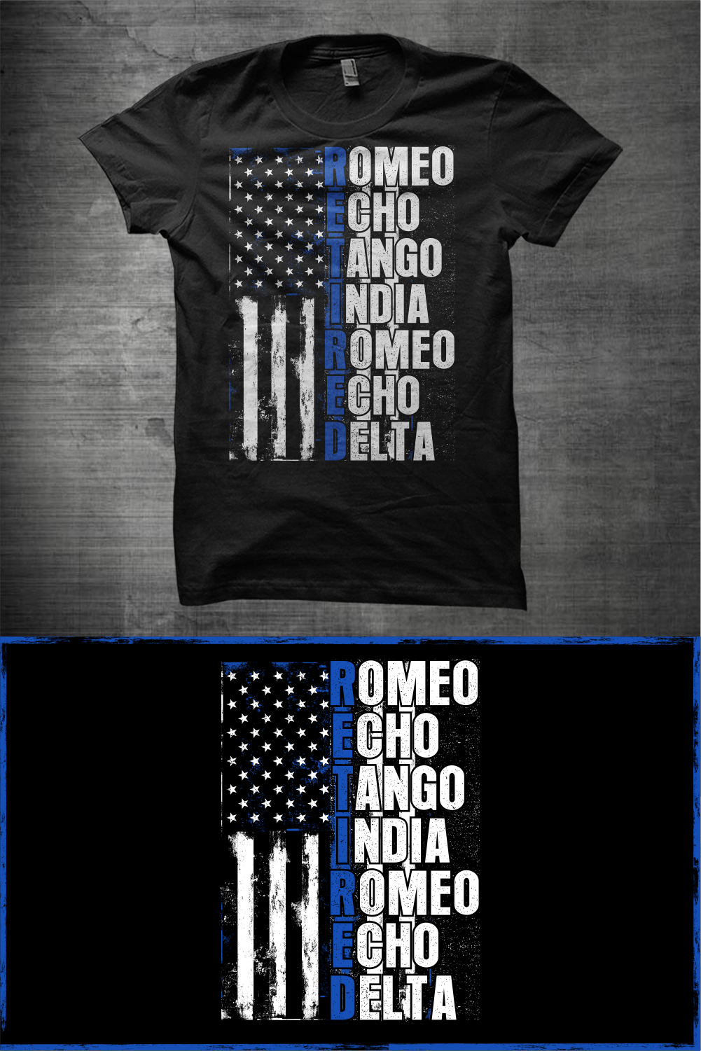 Retired USA Police Flag