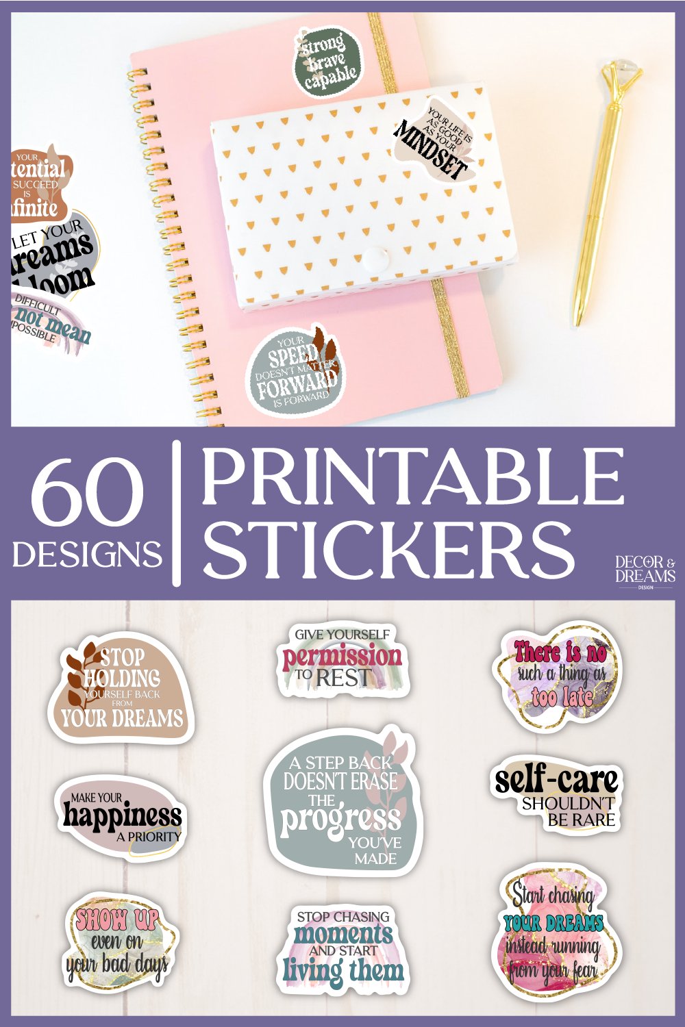 Motivational Stickers Bundle | Inspirational Stickers Bundle