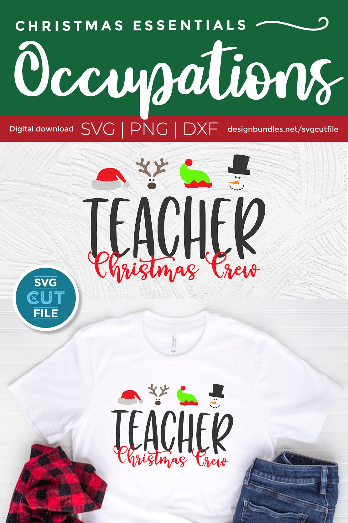 Christmas Teacher svg - Teacher Christmas (926118)
