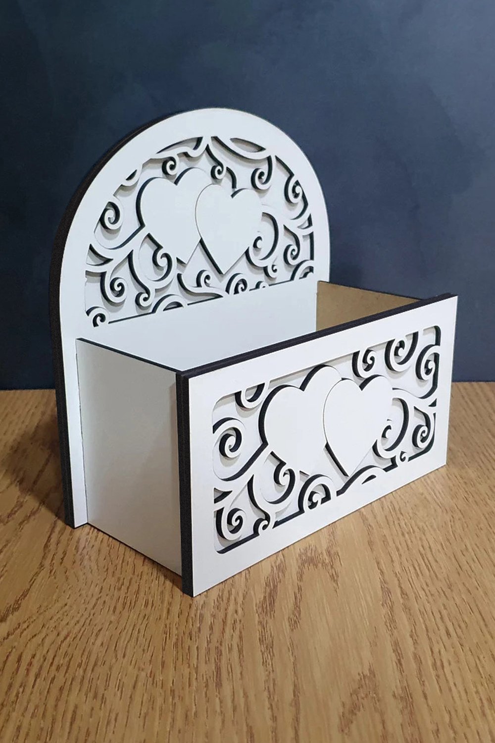 Wedding gift box. Flower basket. Digital dxf for 3mm