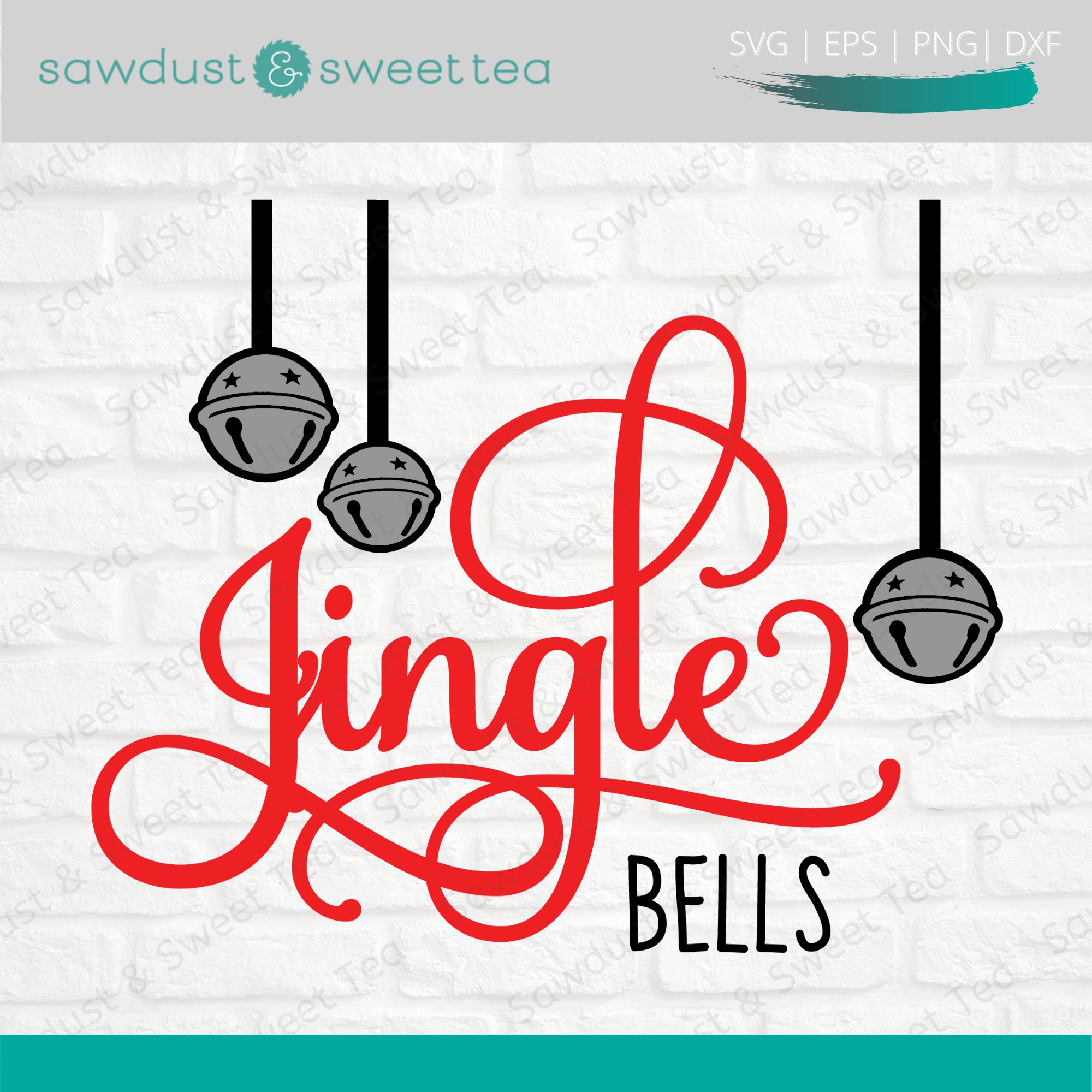 Jingle Bells SVG | Laser Christmas Sign Cut File