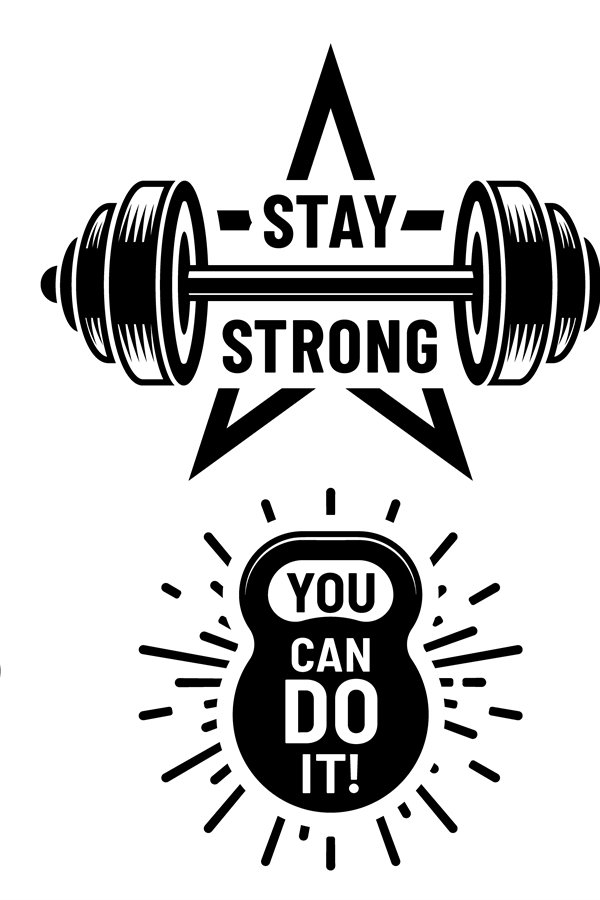 Gym motivation quotes. Fitness inspirational, strong bodybui