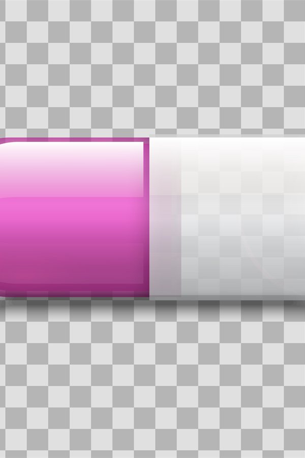 Realistic capsule pill on transparent background. Medicine 3