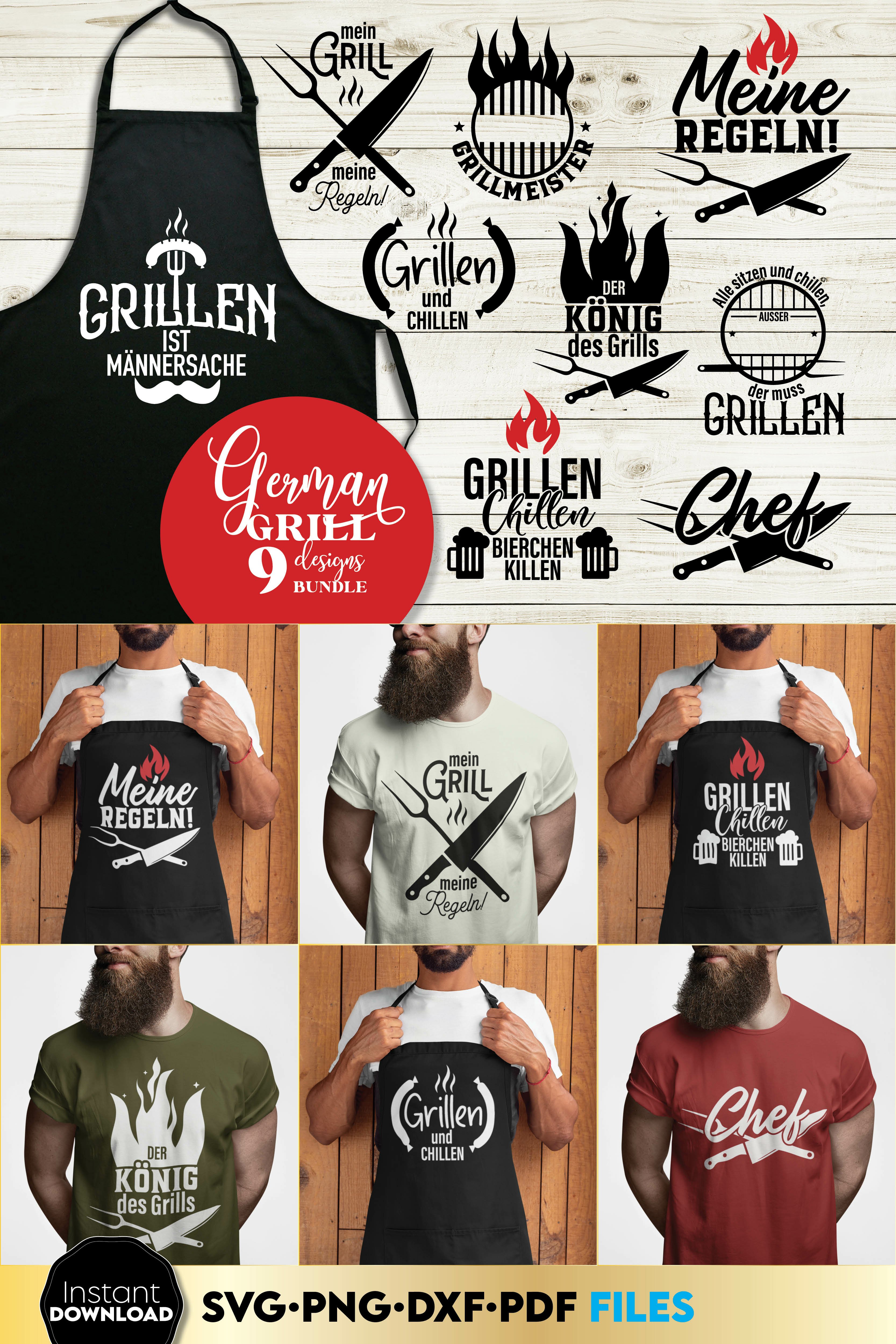 German Papa| Grillen und Chillen| Papa Heart | Vatertag SVG