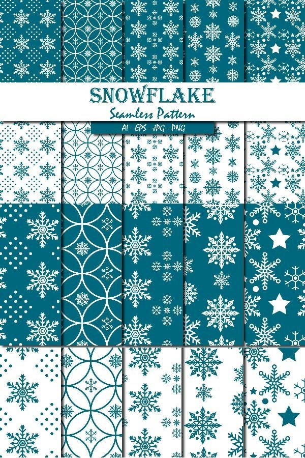 Snowflake Seamless Pattern (1610151)