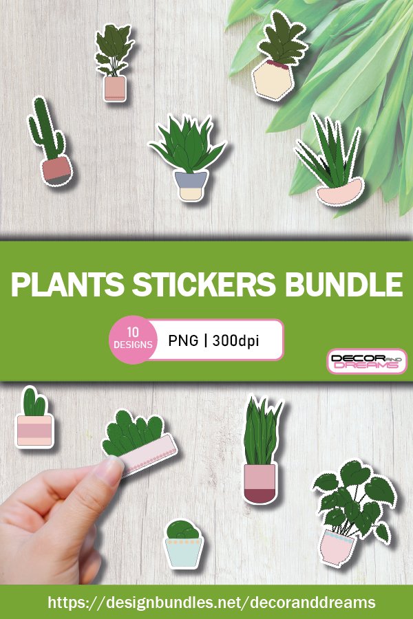 Plants Stickers, Gardening Stickers