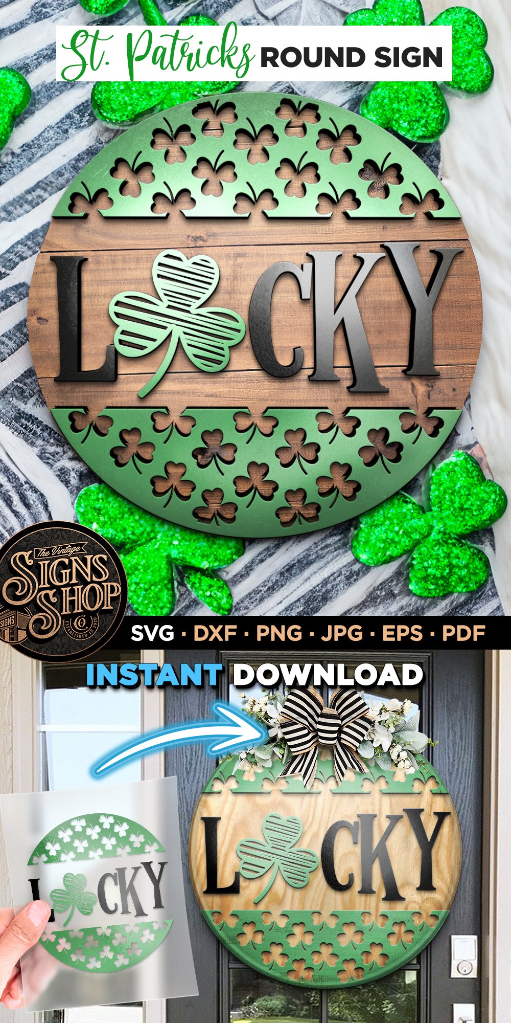 St Patricks Day Door Signs Bundle