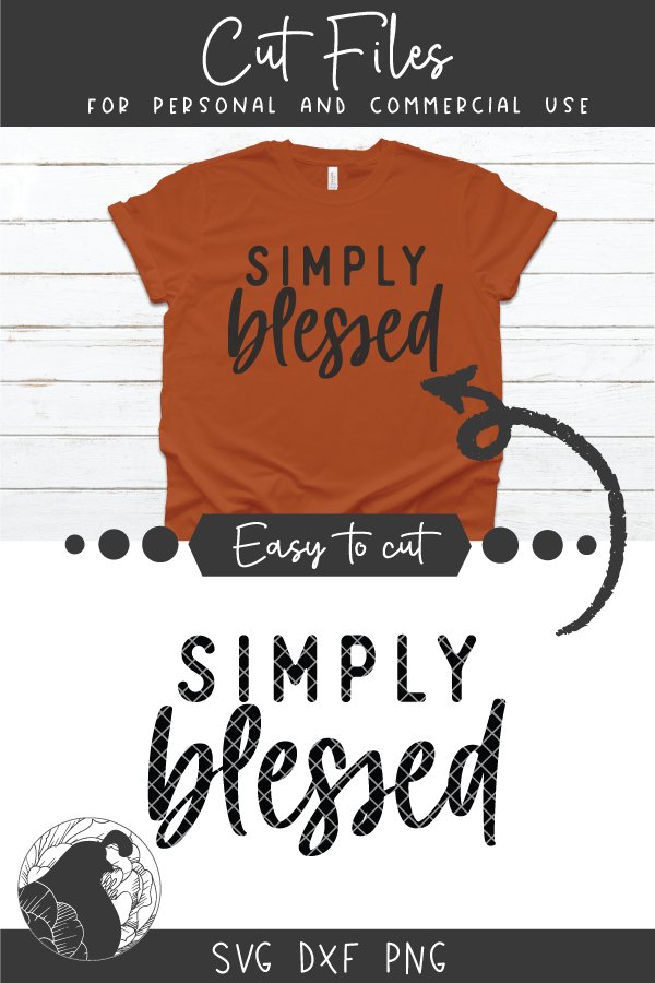 Simply Blessed SVG, Christian T-Shirt SVG