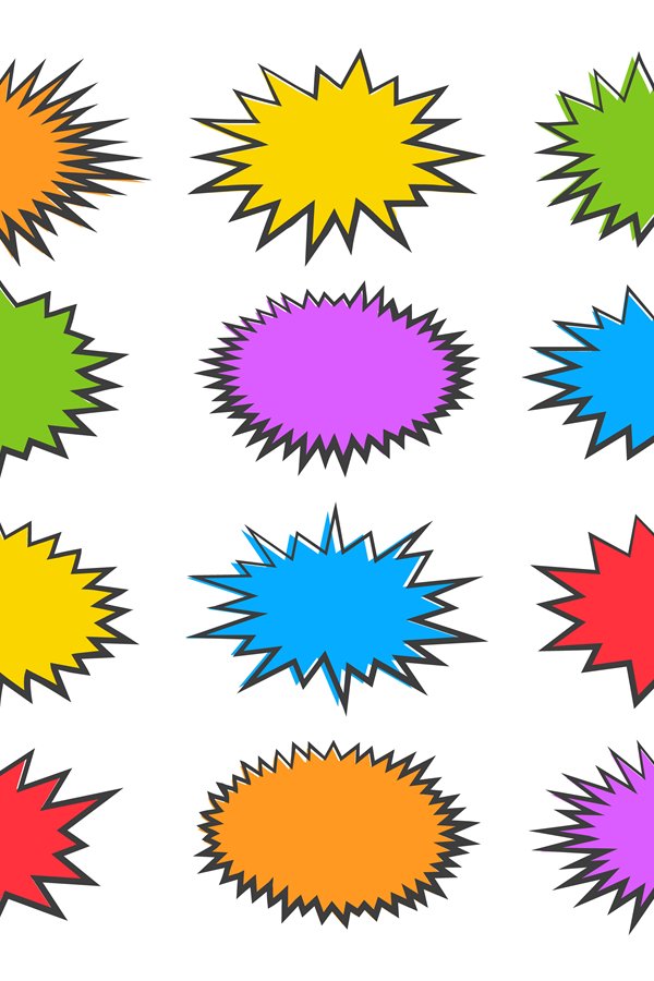 Starburst bubbles set