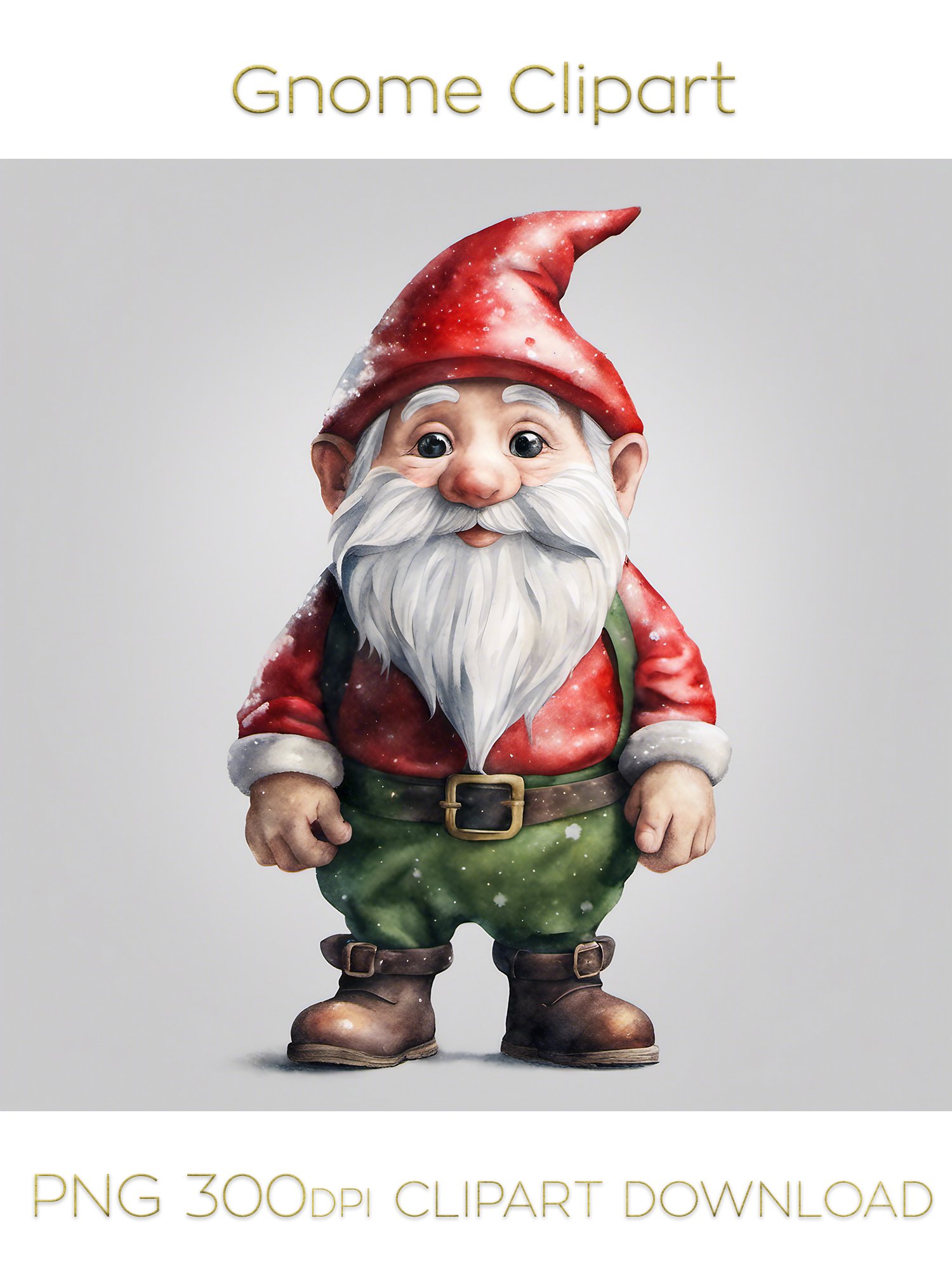 Garden Gnome Clipart Christmas gnomes Lucky charm (2801436)