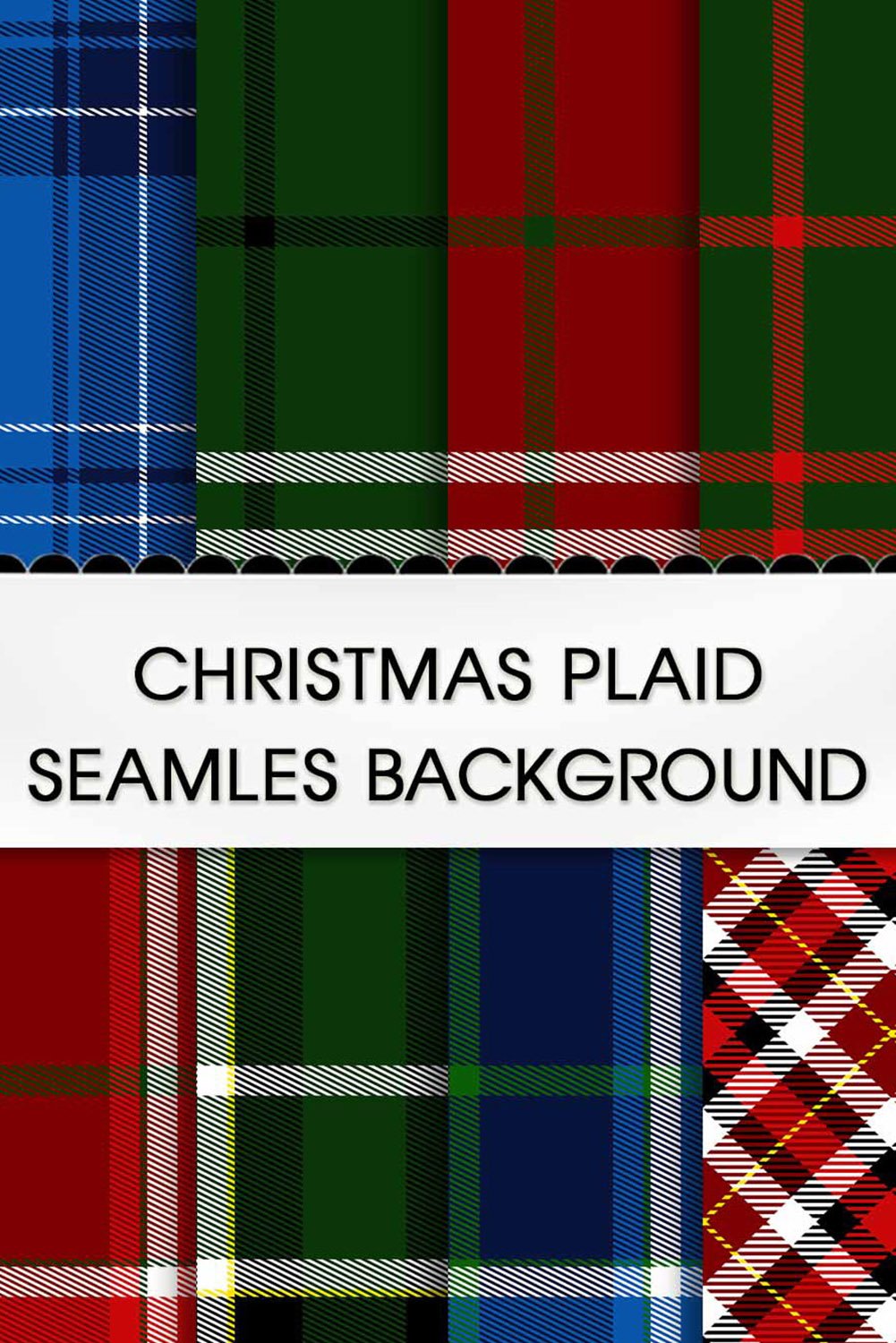 Christmas Plaid Digital Paper texture Lumberjack Tartan
