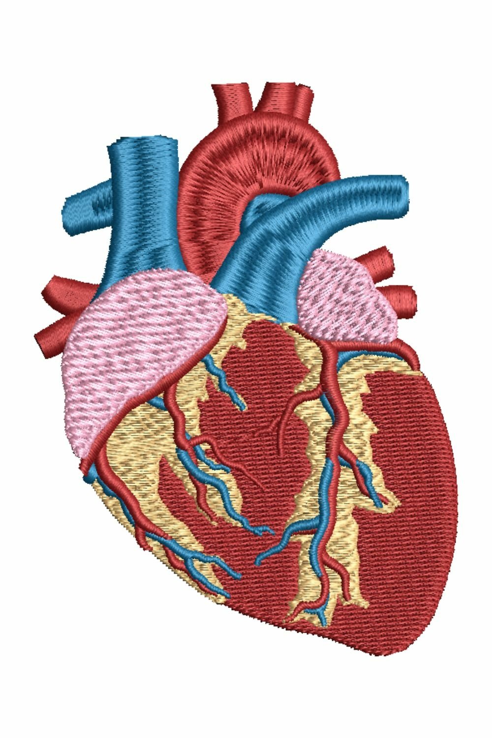 Human Heart machine embroidery file