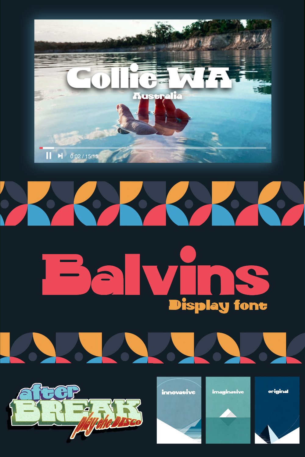 Balvins - Stylized bold font, Fancy bold font, 90s, retro