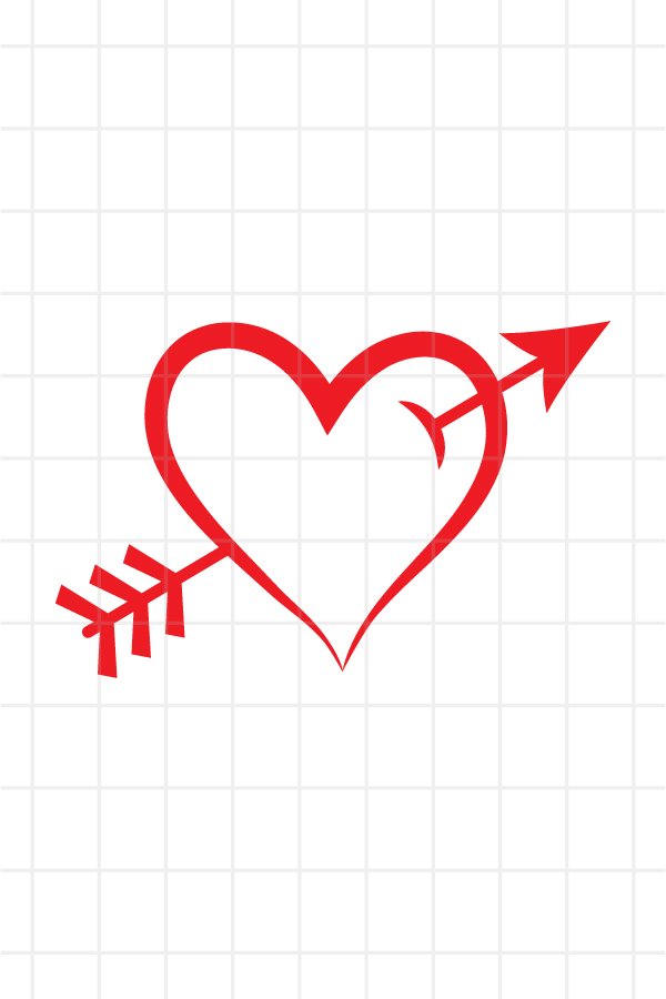 Heart and Arrow SVG, Love Arrow Cut File, Cupid (985653)