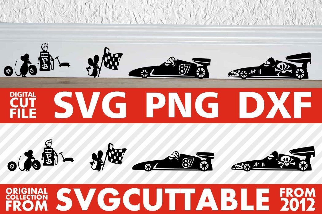 Mouse Car Race svg, Mice svg, Home Decor svg, Formula svg