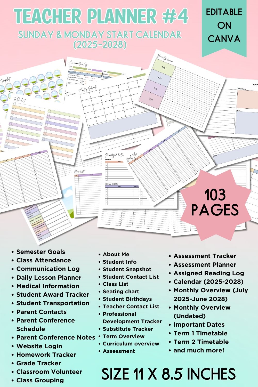 Teacher Planner #4