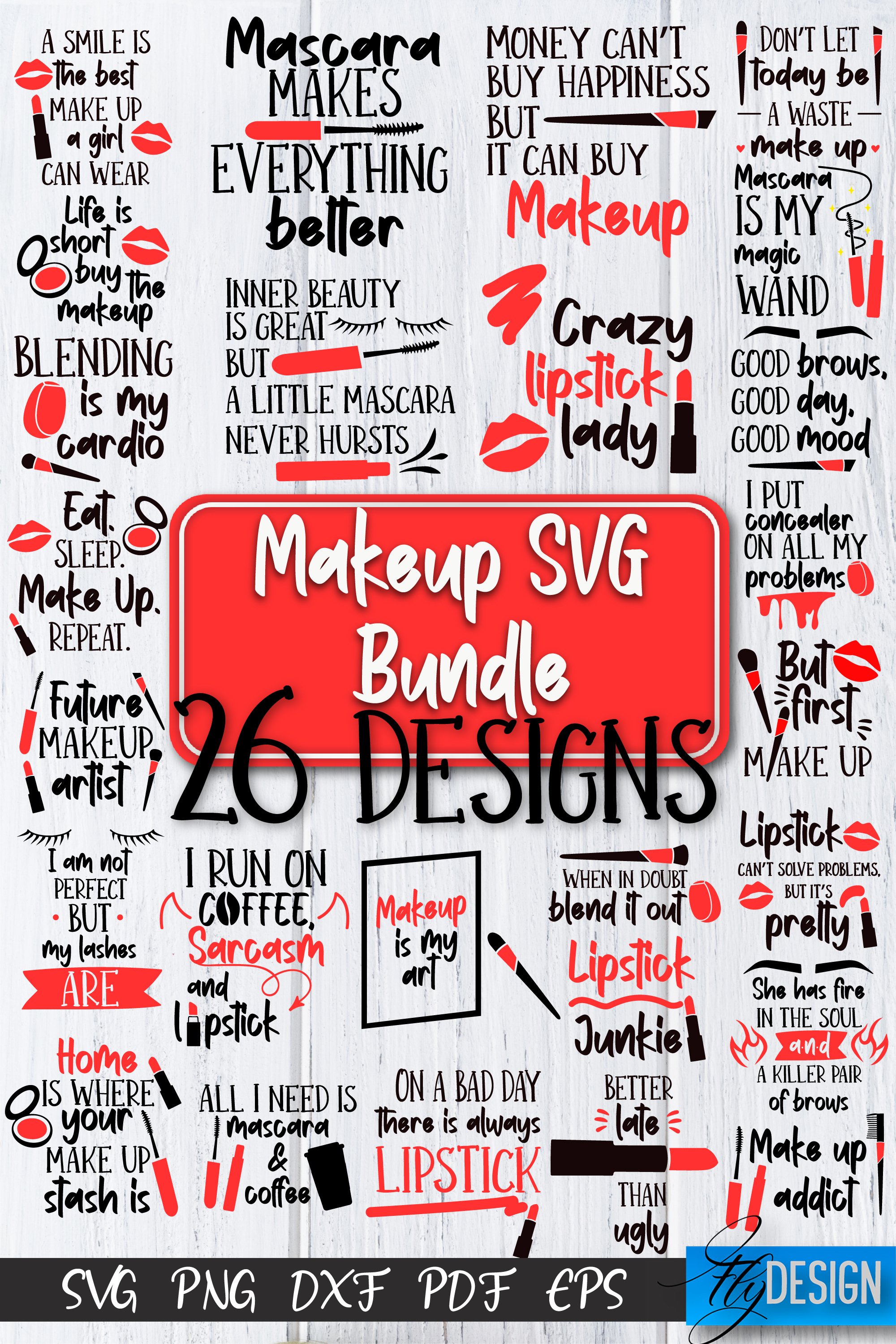 Makeup SVG BUndle |Beauty SVG | Make Up Bag SVG (1988034)