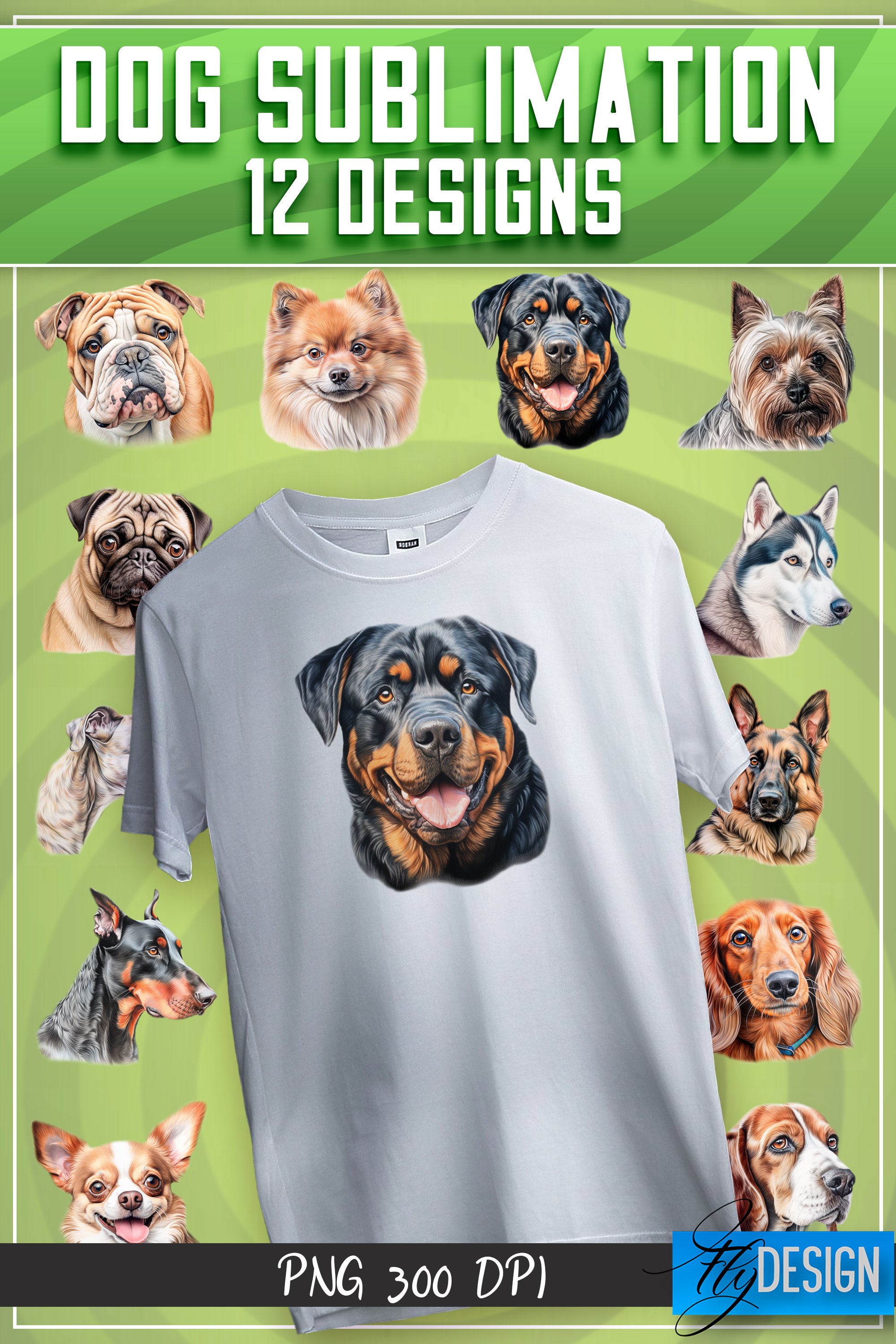 Dog Sublimation Design |Dogs Sublimation T-Shirt Design