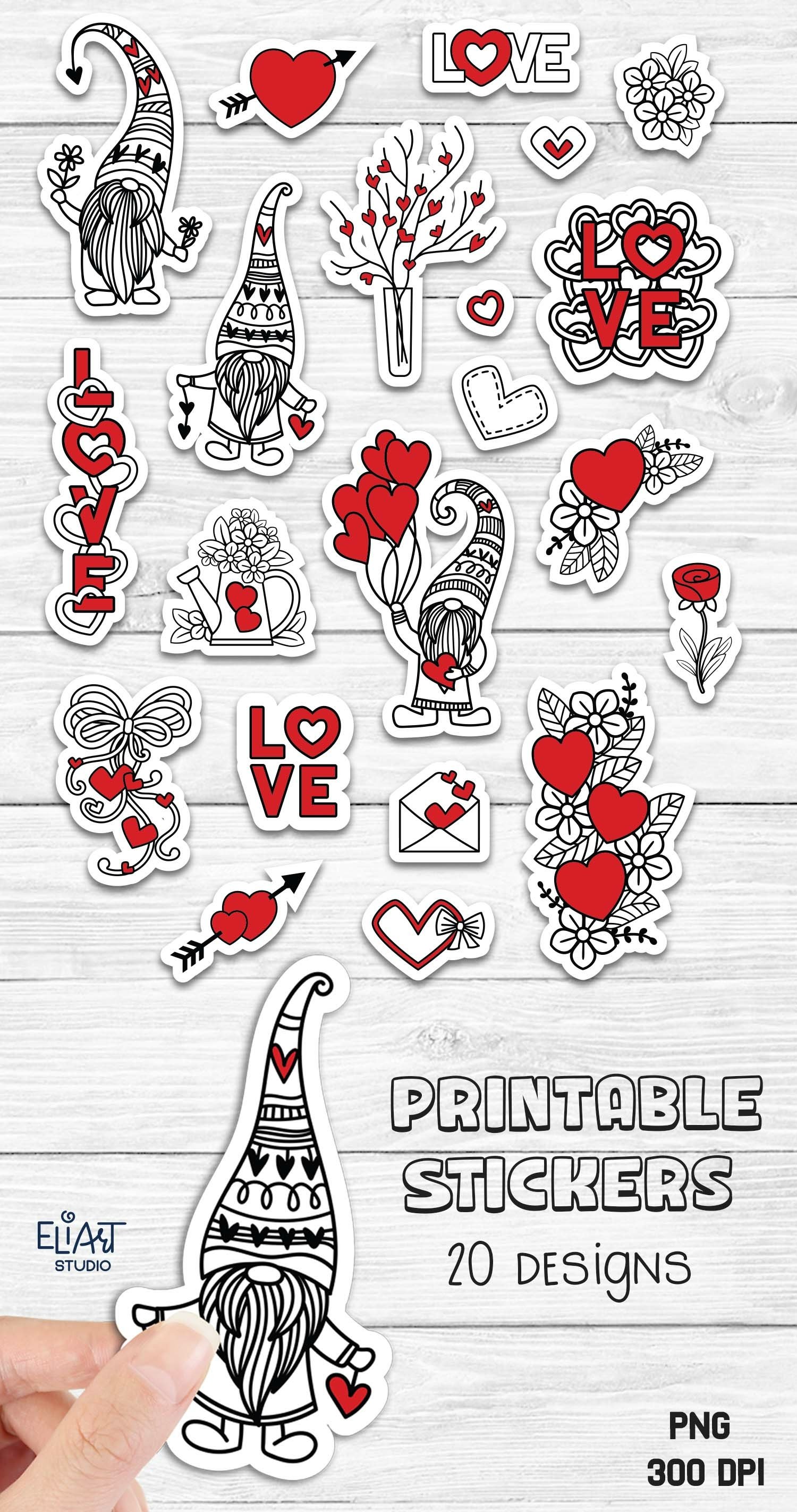 Love Printable Stickers for Cutting Machines