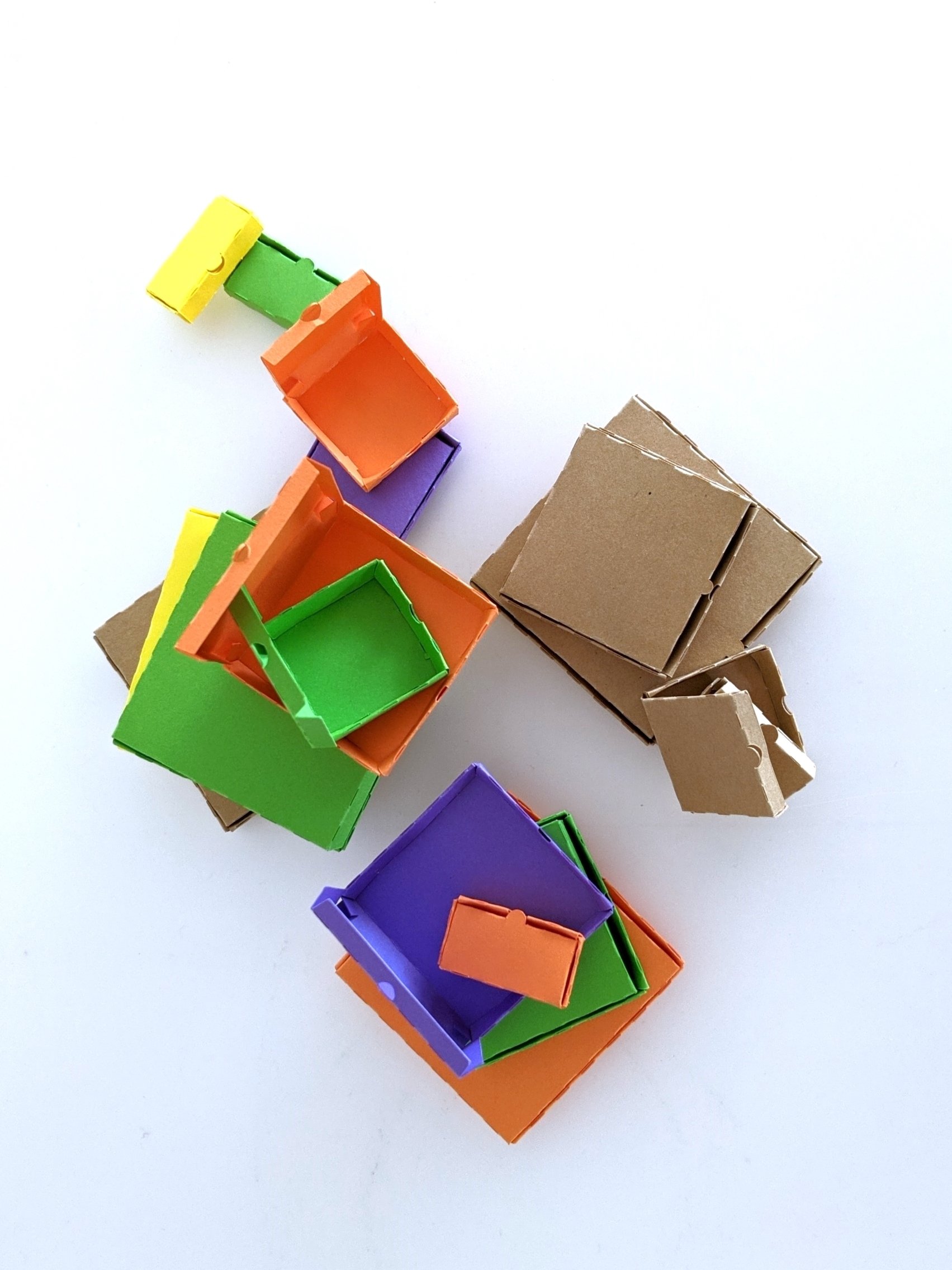 Mini Pizza Box Templates for Cutting Machines