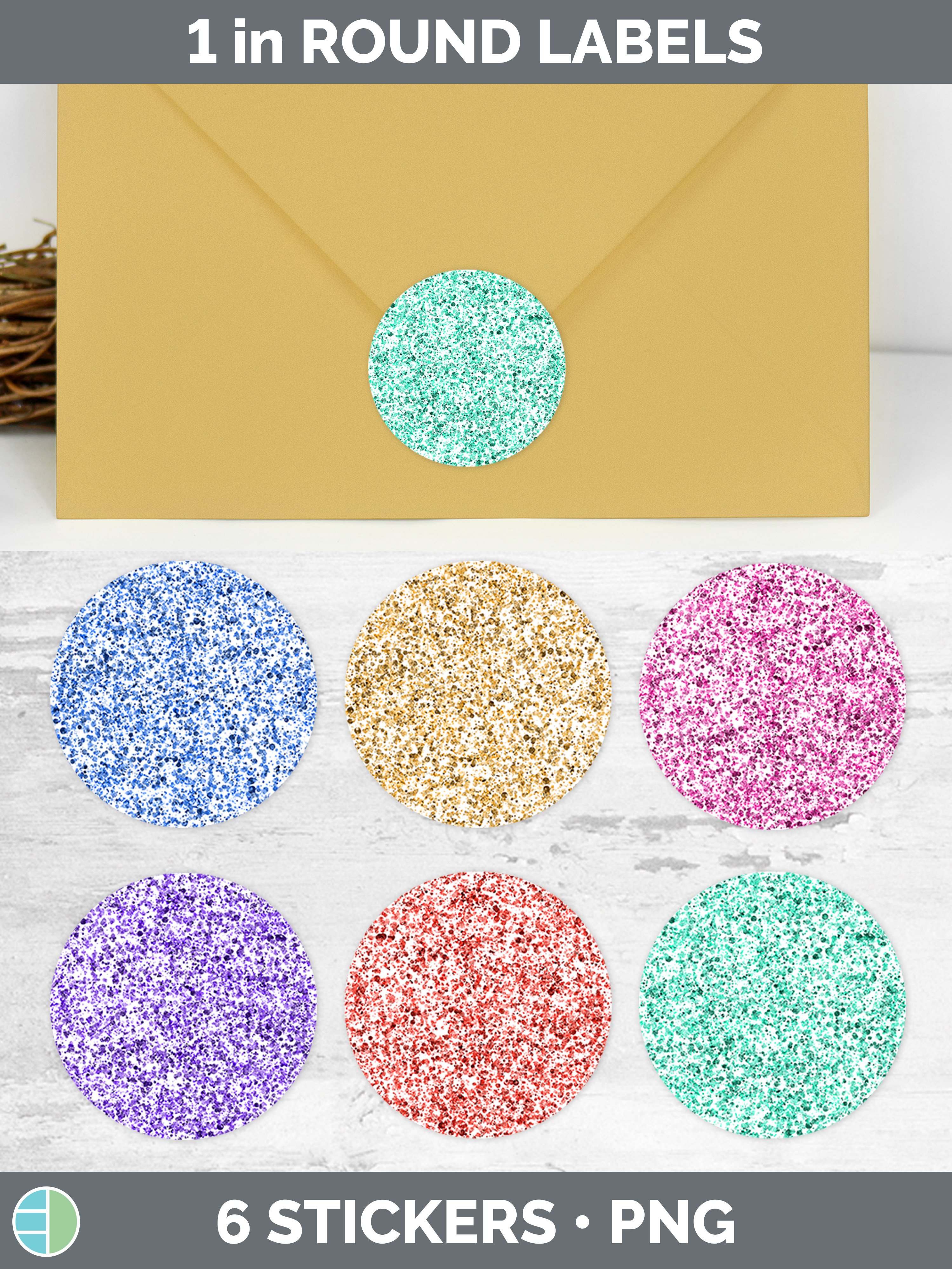 Splatter Stickers | Sticker 1in Round Labels PNG Designs