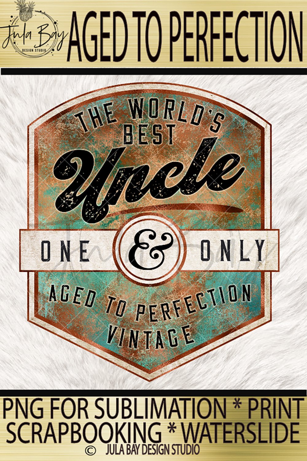 Uncle Sublimation Design | Masculine Glass Can PNG
