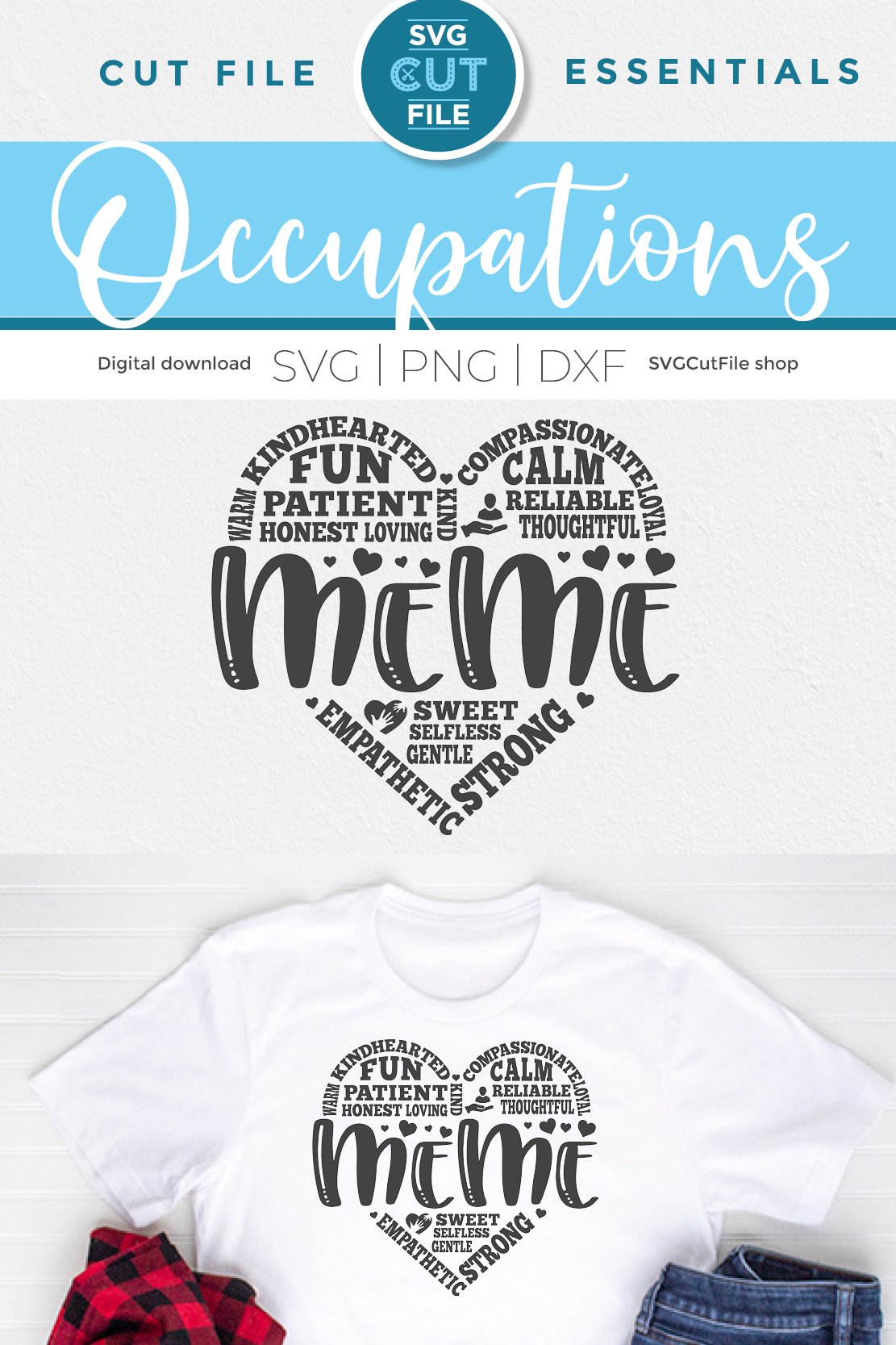 MeMe svg, Grandma MeMe svg, Me Me heart svg