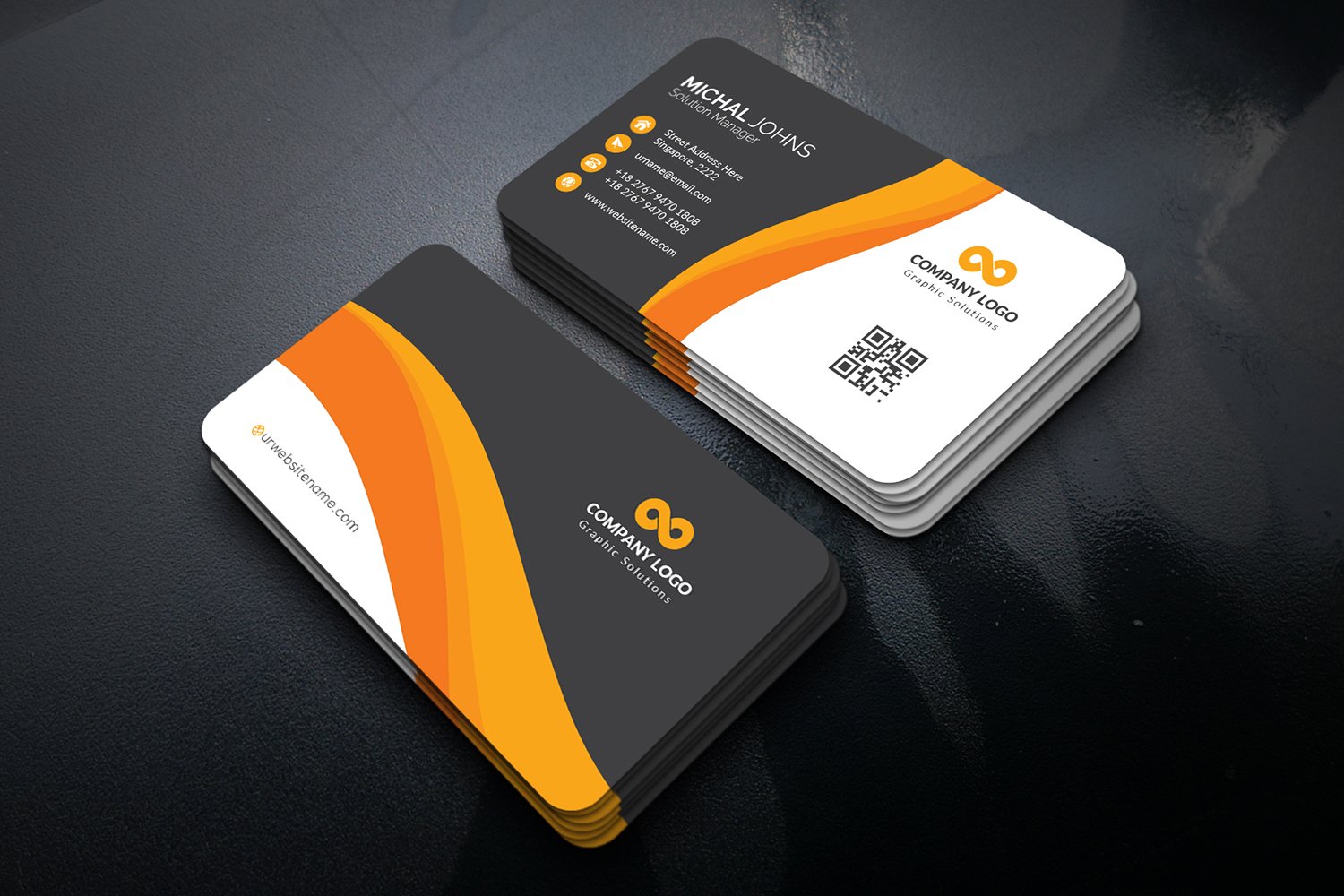 Modern visiting card design template (1223356)
