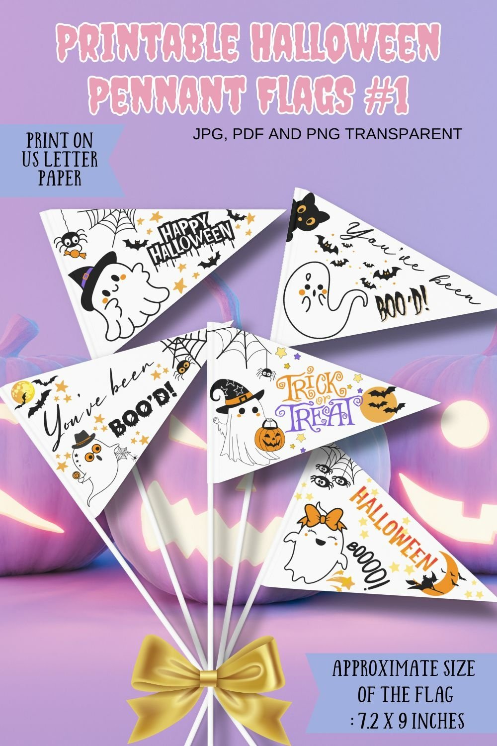 Printable Halloween Pennant Flags #1