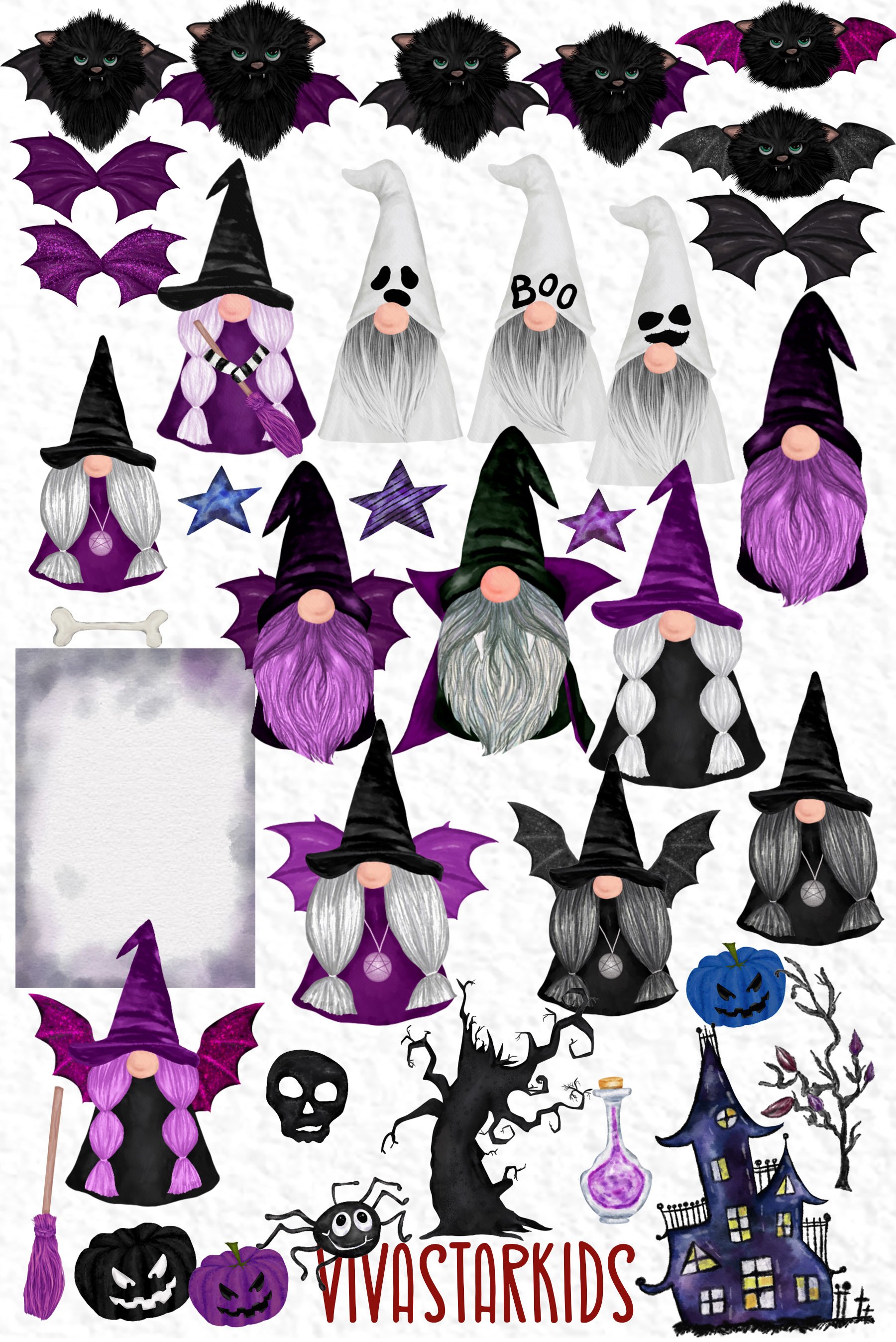 Halloween Kids clipart Halloween Gnomes Cute Gnomes Spooky