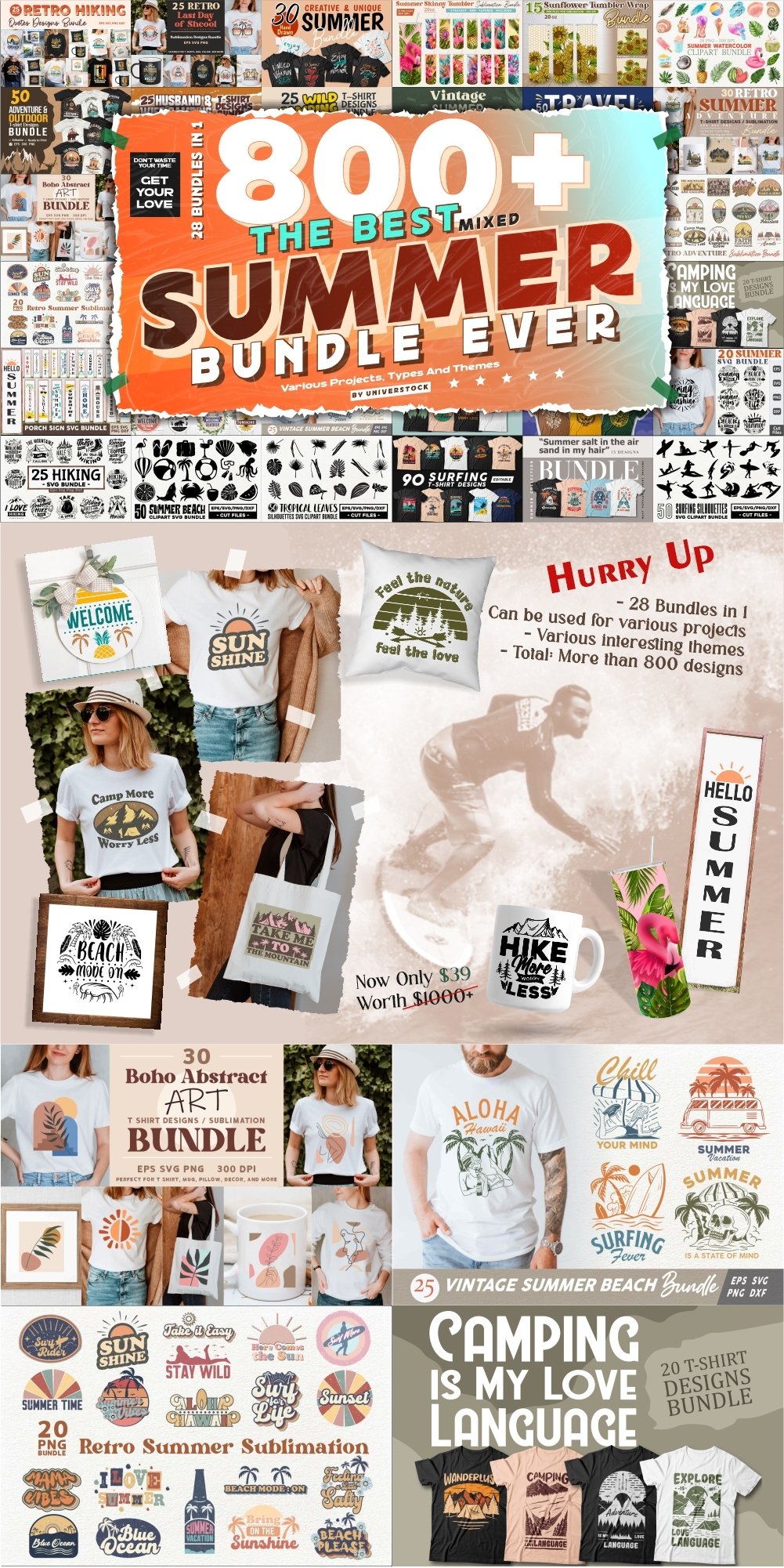 The Best Summer Bundle Ever | Summer Designs Mega Bundle