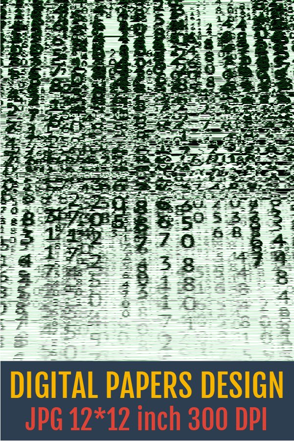 Matrix style digital papers, binary code digital papers