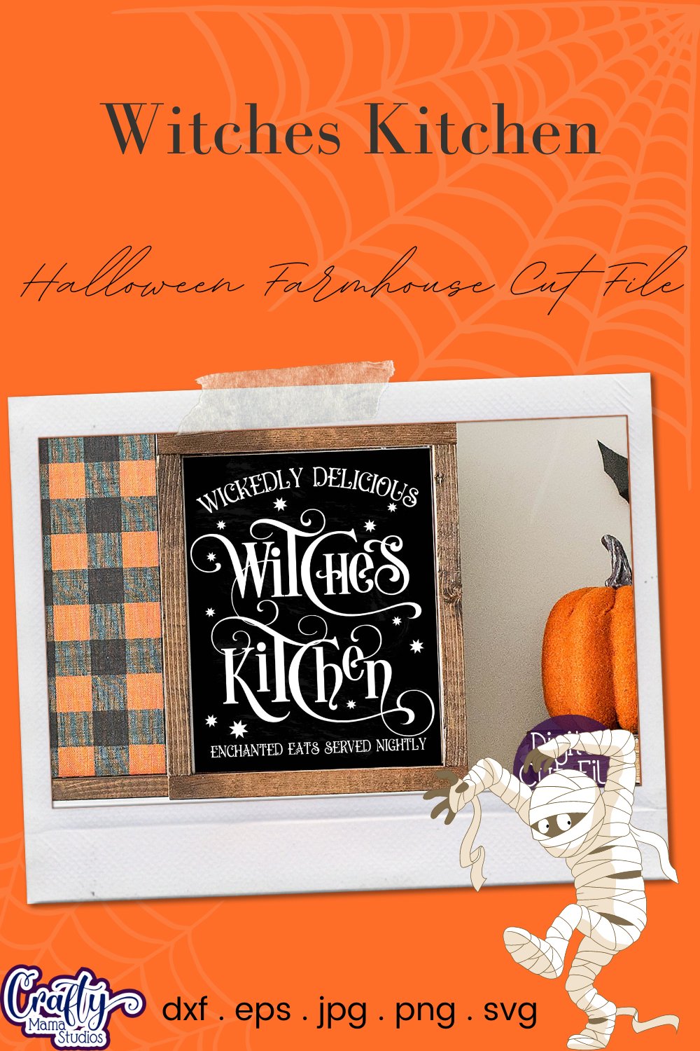 Witches Kitchen Treats Halloween Farmhouse Sign Svg