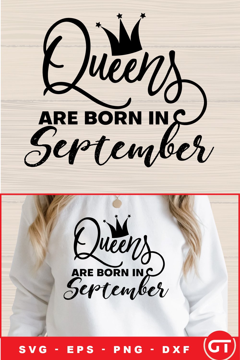 Queens Are born in september Women , Girl Birthday Month Svg