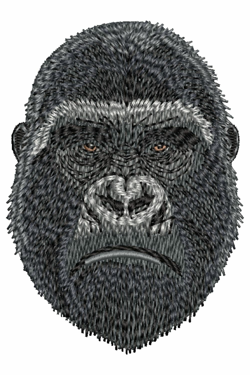 Gorilla machine embroidery file