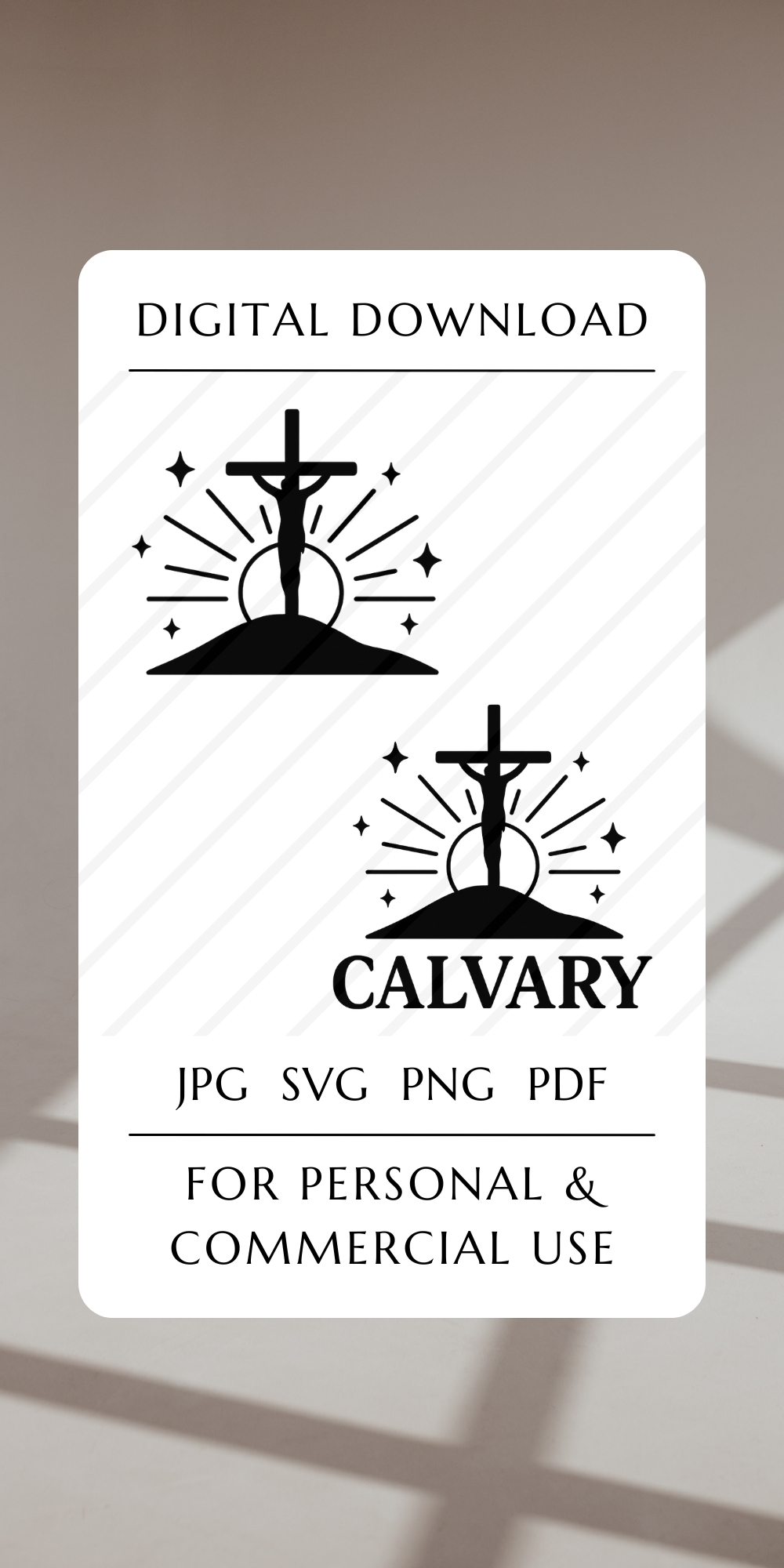 Calvary Cross Svg, Calvary Svg, Calvary Clipart, Jesus Cross